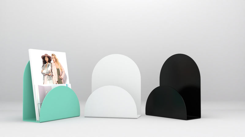 Acrylic Letter Holder | Black, Spearmint & White Acrylic